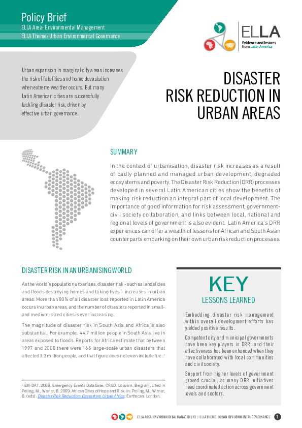 (PDF) Policy Brief ELLA Area: Environmental Management ELLA Theme ...