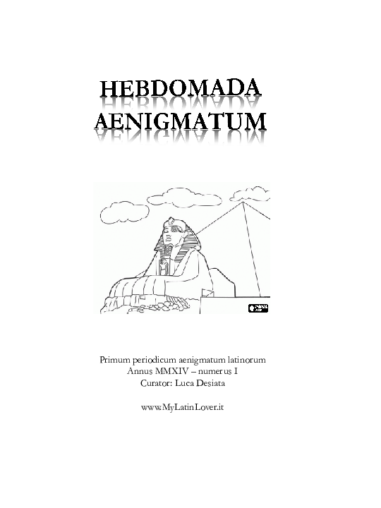 (PDF) Primum periodicum aenigmatum latinorum Annus MMXIV – numerus I ...