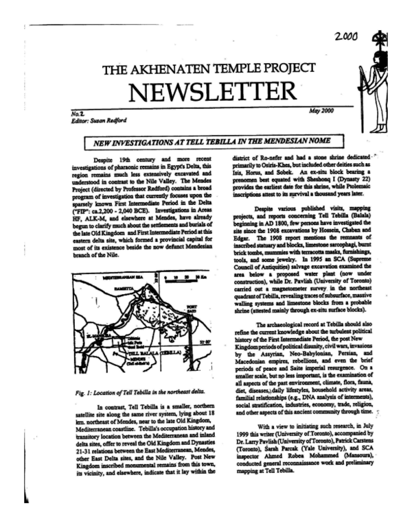 (PDF) "New investigations at Tell Tebilla in the Mendesian Nome" ATPN ...