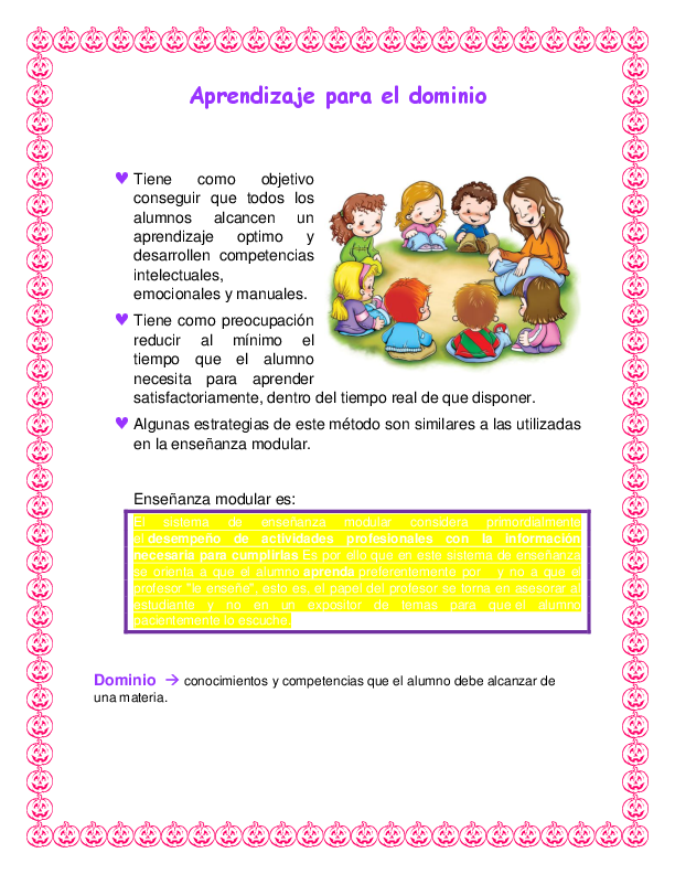 (DOC) Aprendizaje para el dominio