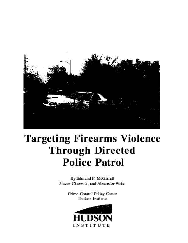 (PDF) Targeting Firearms Violence Through Directed Police Patrol