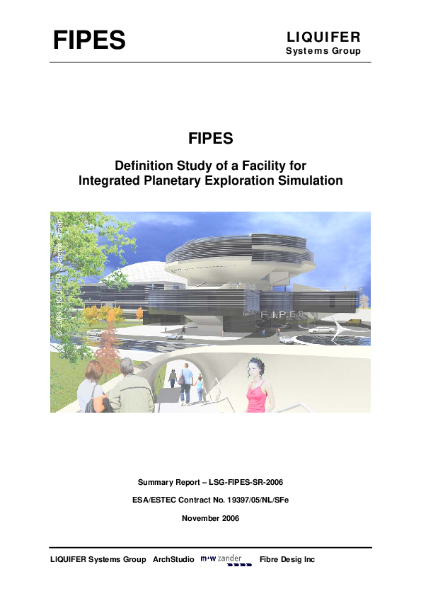 (PDF) FIPES Definition Study of a Facility for Integrated Planetary ...