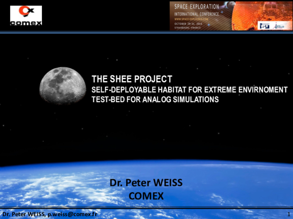 (PDF) THE SHEE PROJECT - SELF-DEPLOYABLE HABITAT FOR EXTREME ...