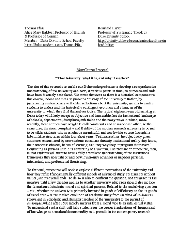 (PDF) "The University: what it is, and why it matters"