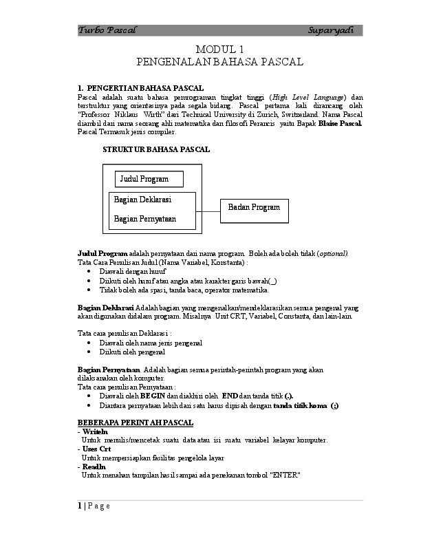 (PDF) BUKU PASCAL 1
