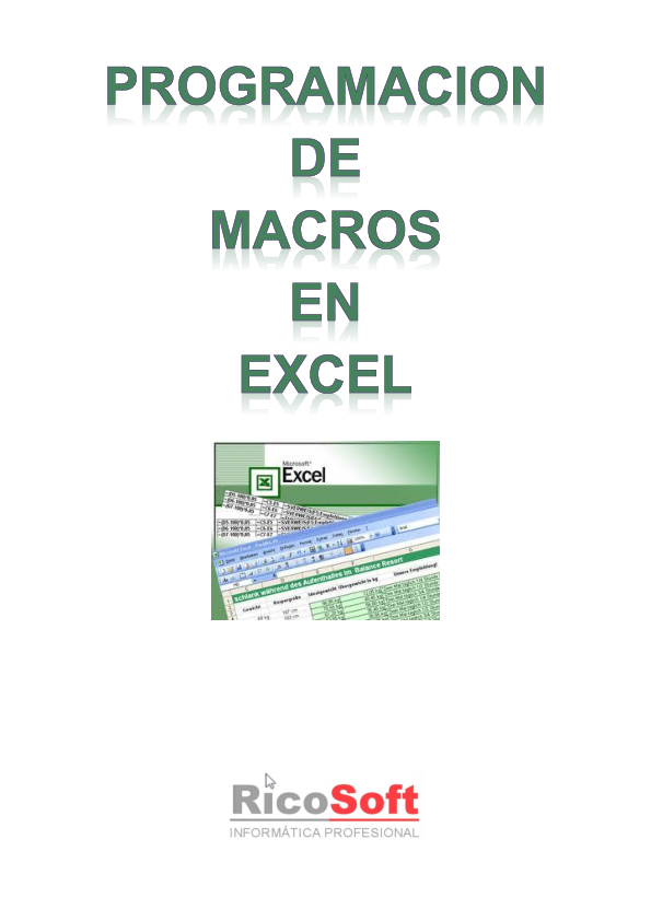 (PDF) Curso de Programación de Macros en Excel
