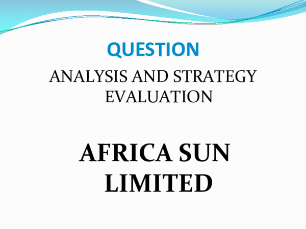 (PDF) AFRICA SUN LIMITED