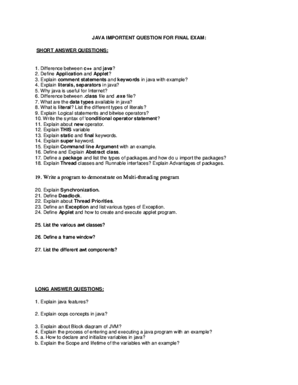 final class in java example program