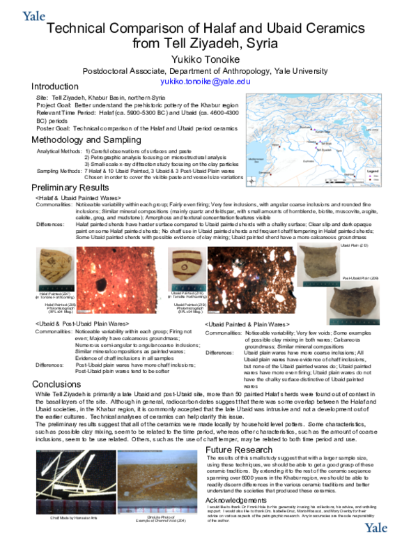 (PDF) Technical Comparison of Halaf and Ubaid Ceramics from Tell ...