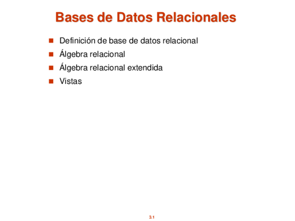 (PPT) Bases datos RElacionales