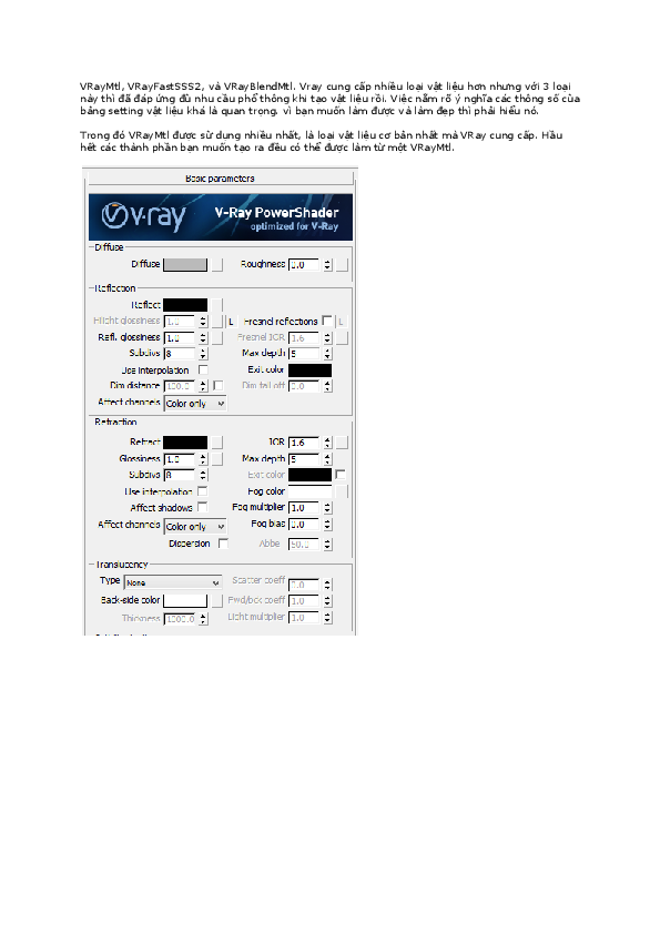 (PDF) VRay Mtl