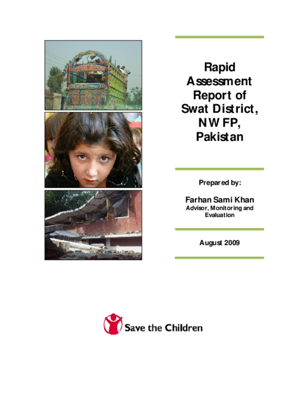 (PDF) Rapid Assessment Report of Swat District, NWFP, Pakistan