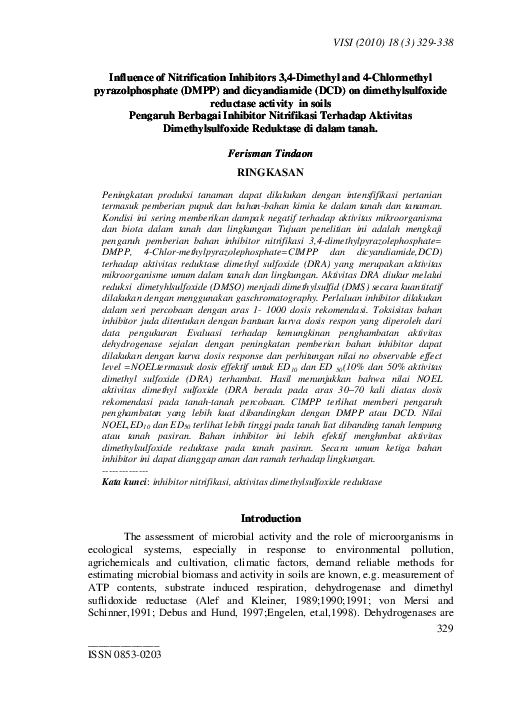 (PDF) Influence of Nitrification Inhibitors 3,4-Dimethyl and 4 ...