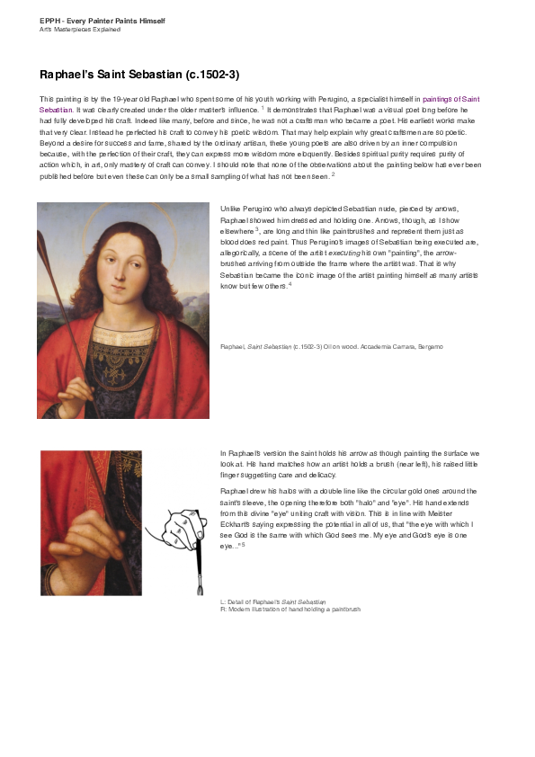 (PDF) Raphael’s Saint Sebastian (c.1502-3)