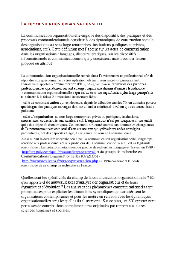 dispositif de presentation definition