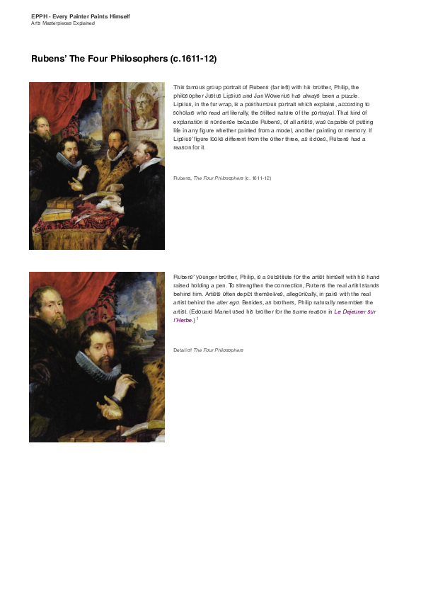 (PDF) Rubens’ The Four Philosophers (c.1611-12)