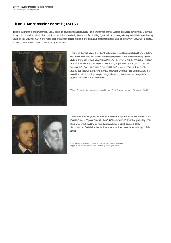 (PDF) Titian’s Ambassador Portrait (1541-2)