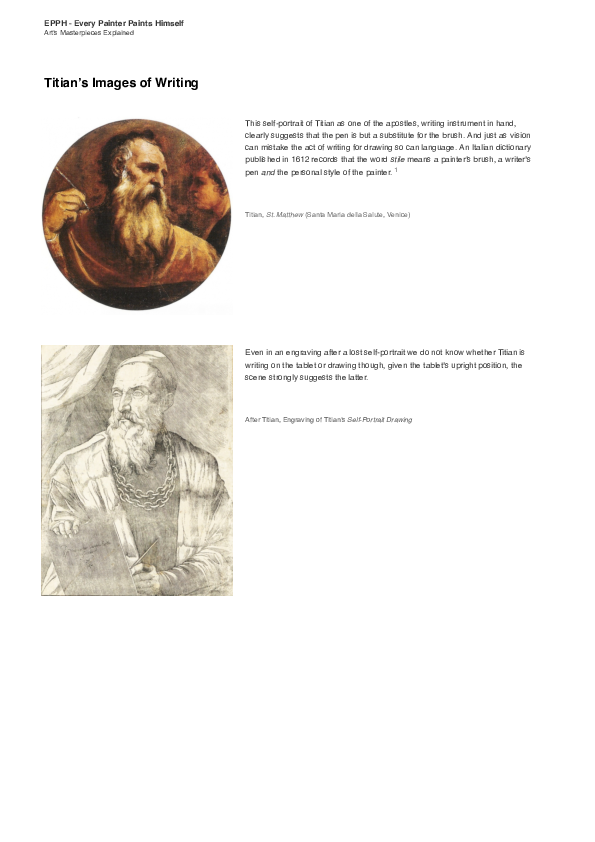 (PDF) Titian’s Images of Writing