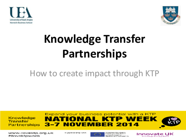 (PPT) National KTP Week Presentation at UEA