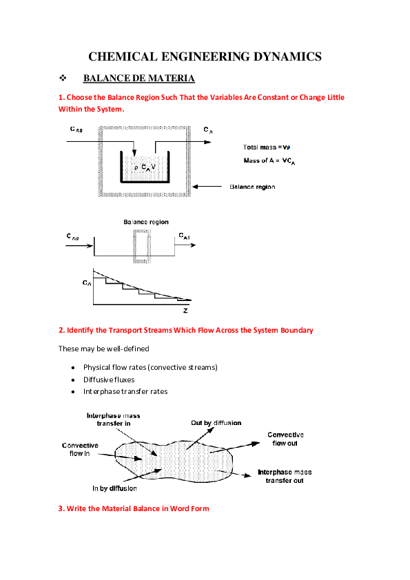 (DOC) CHEMICAL ENGINEERING DYNAMICS