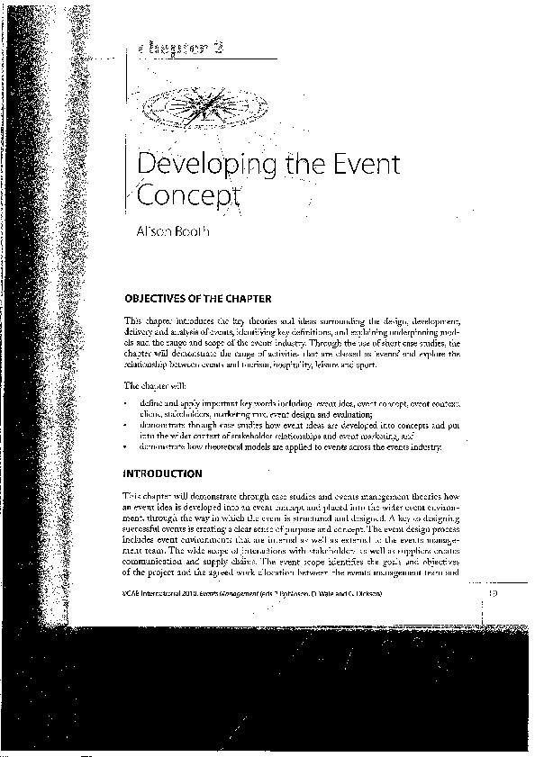 (PDF) Developing the Event Concept