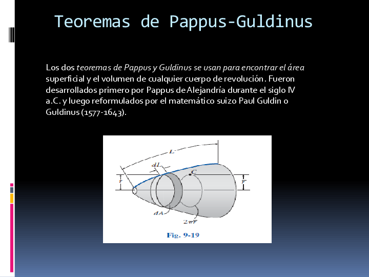 (PPT) Teoremas de Pappus Guldinus Volumen
