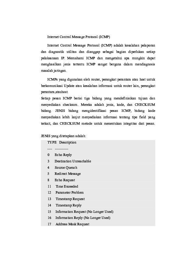 (DOC) Capture protokol Internet Control Message Protocol (ICMP ...