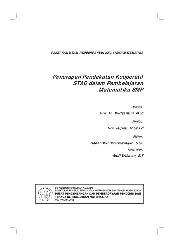 (PDF) Metode Pembelajaran Kooperatif dan STAD