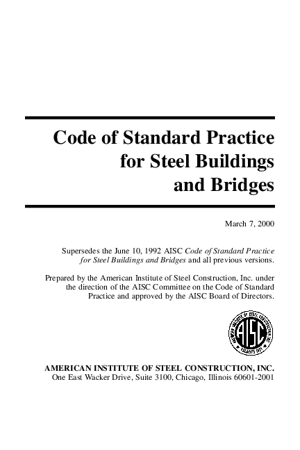 (PDF) Code of Standard Practice for Steel Buildings and Bridges