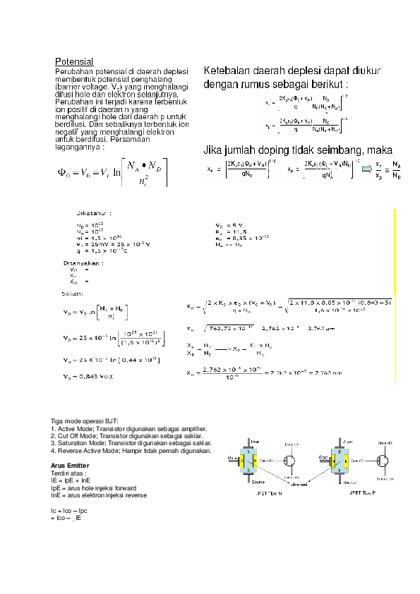 (DOC) Tiga mode operasi BJT