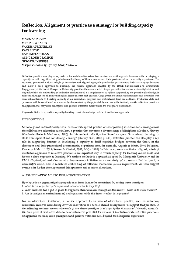 (PDF) Harvey, M., Baker, M., Fredericks, V., Lloyd, K., Mclachlan, K ...