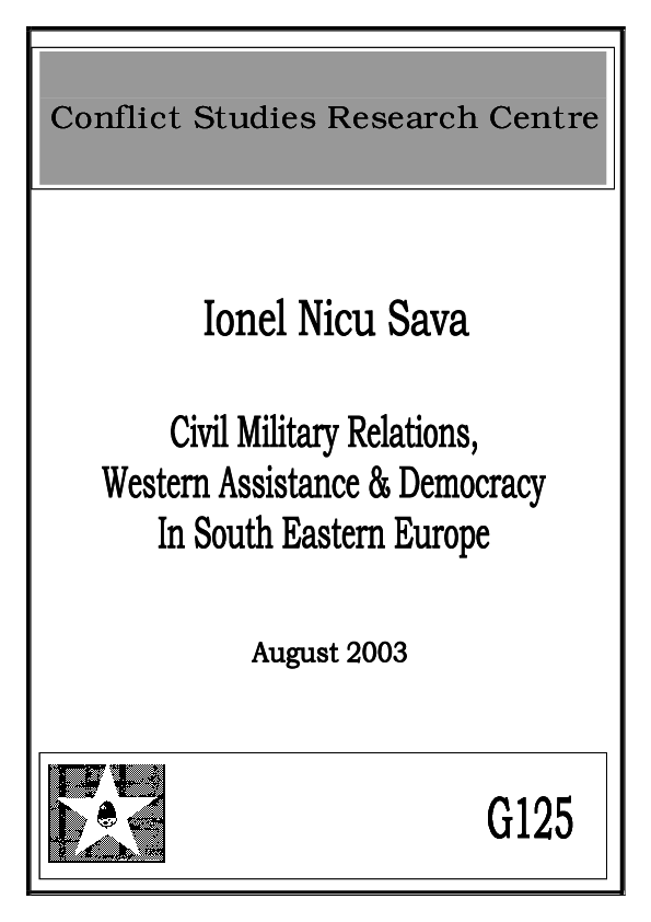 (PDF) Western Assistance, Civ-Mil Relations and Democracy in South ...