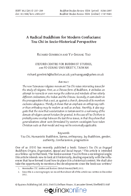 (PDF) A Radical buddhism for Modern Confucians