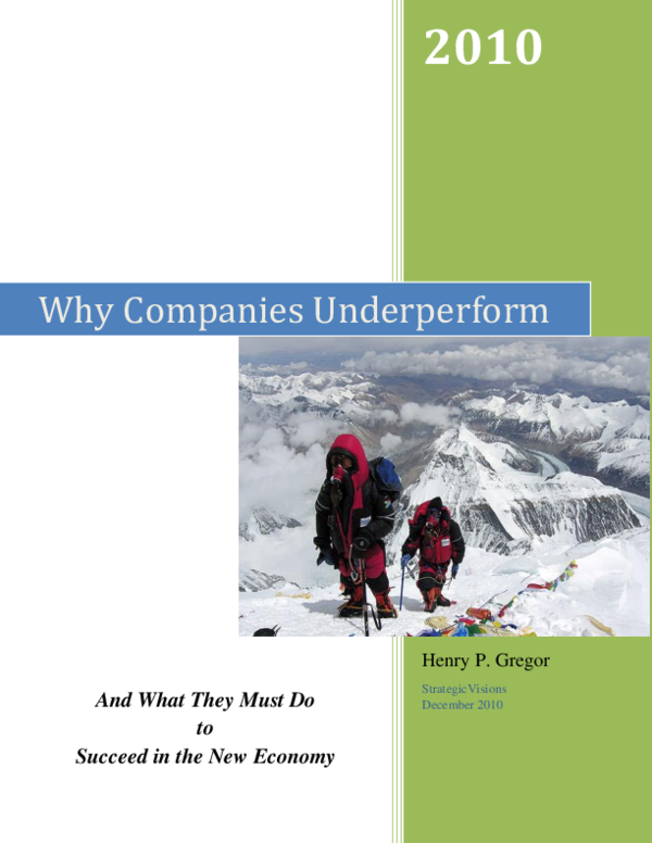 (PDF) Why Companies Underperform And What They Must Do to Succeed in ...