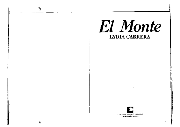 (PDF) Lydia cabrera - el monte