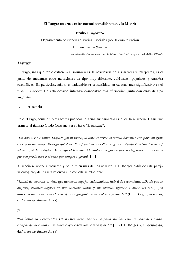 (PDF) El Tango