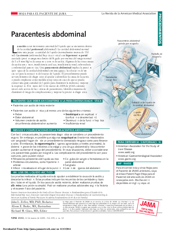 (PDF) Paracentesis abdominal