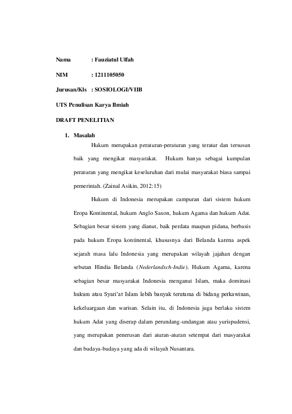 (DOC) Draft Penelitian