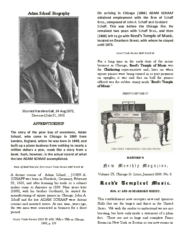 (DOC) Adam Schaaf Piano : Biography