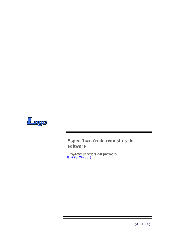 (DOC) Especificación de requisitos de software Proyecto