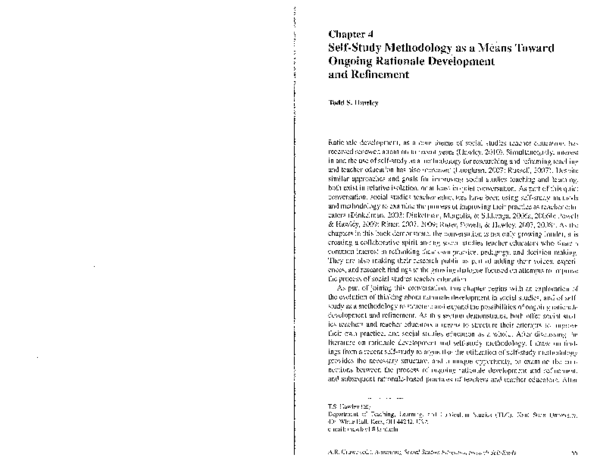 (PDF) Self-study methodology toward ongoing rationale development and ...