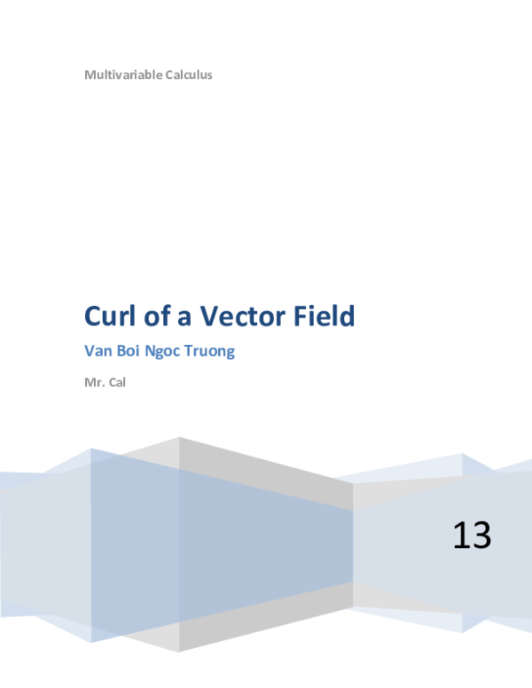 (PDF) The Curl of a Vector Field