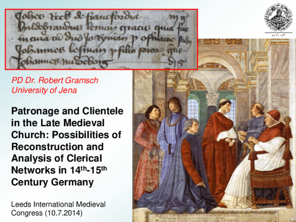 (PPT) Powerpoint: Patronage and Clientele in the Late Medieval Church ...