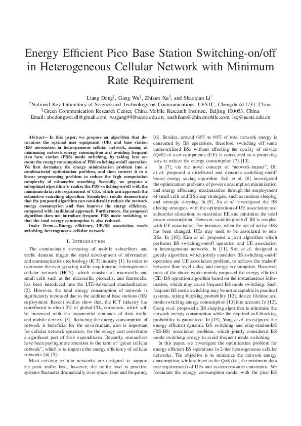 (PDF) Energy Efficient Pico Base Station Switching-on/off in Heterogeneous Cellular Network with ...