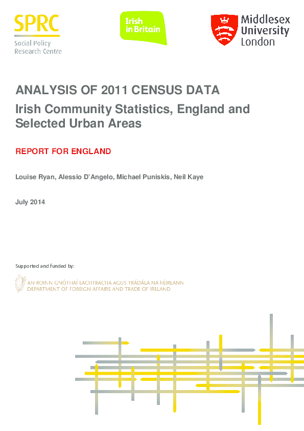 (PDF) Analysis of 2011 UK Census Data: Irish community statistics