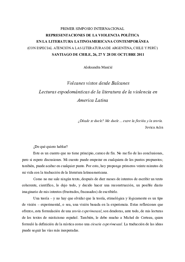 Pdf Lecturas De Violencia