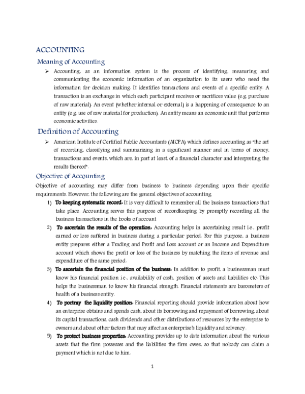 (DOC) ACCOUNTING Meaning of Accounting