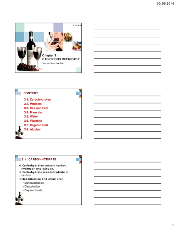(PDF) Food science. Basic food chemistry