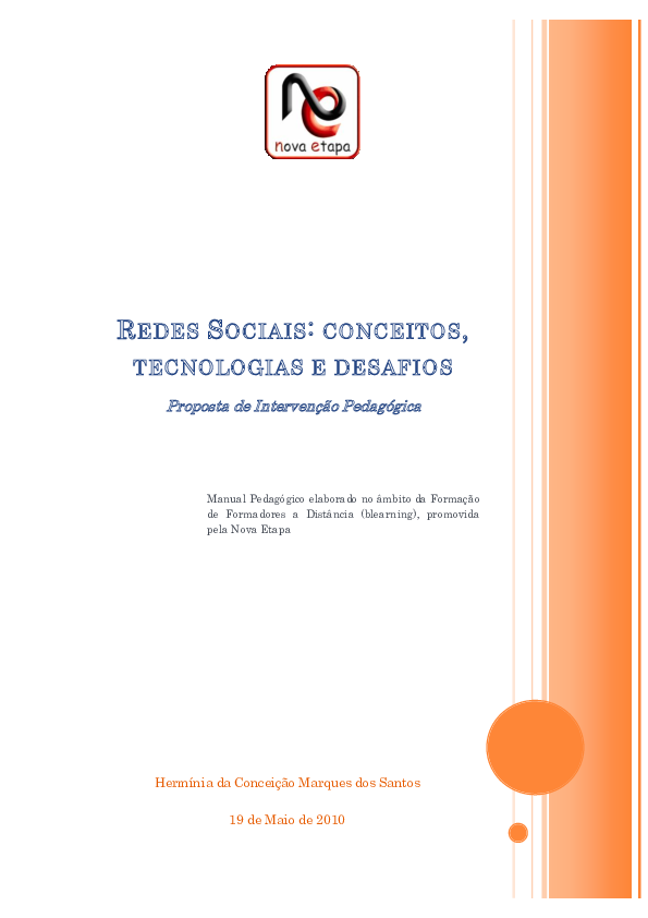 (PDF) Redes sociais: conceitos, tecnologias e desafios (manual ...