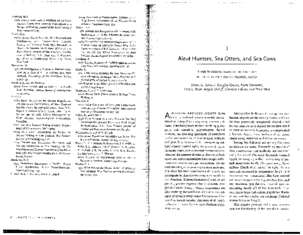 (PDF) Aleut hunters, sea otters, and sea cows
